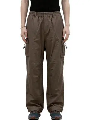 COOR Stretch Technical Fabric Cargo Trousers - Brown