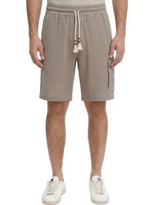 MC2 SAINT BARTH Cotton Cargo Shorts - Beige