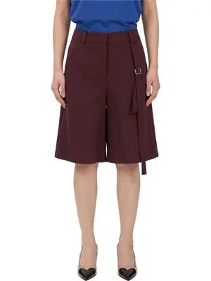 Patrizia Pepe Tailored Crêpe Shorts - Brown