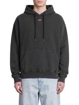 Off-White Off" Logo Hoodie - Black
