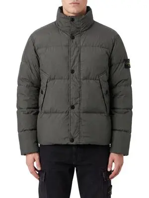 Stone Island Quilted Water-repellent Nylon Down Jacket - Grey