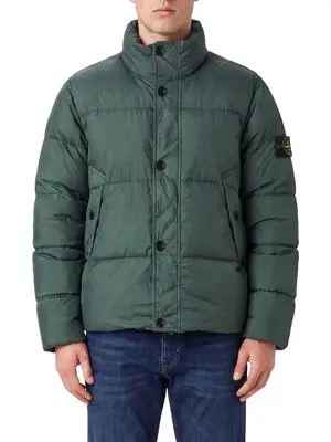 Stone Island Stone Island Quilted Water-Repellent Nylon Down Jacket Olive