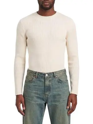 Our Legacy Ribbed Knit Sweater - White