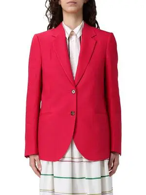 Paul Smith Single Breasted Linen Blazer - Red
