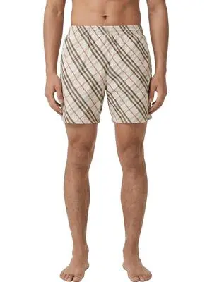 BURBERRY Burberry Checked Swim Trunks