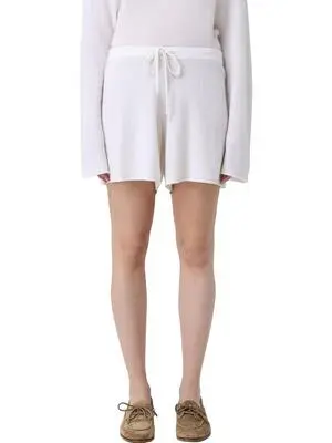 ALLUDE Drawstring Shorts - White