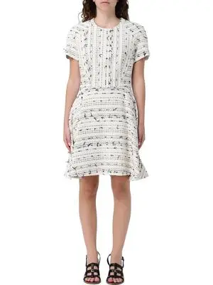BOSS Short Sleeve Textured Print Dress - Multicolor