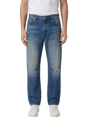 MAISON MARGIELA MM6 Maison Margiela Printed Straight Leg Jeans Blue