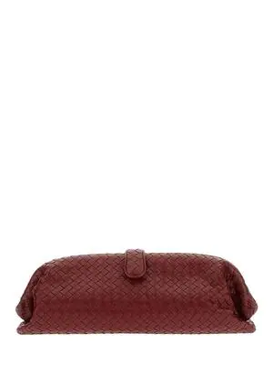 Bottega Veneta Lauren 1979 Clutch In Woven Leather - Red