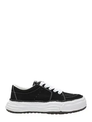 MIHARA YASUHIRO Maison MIHARA YASUHIRO Black Canvas Low Top Sneakers