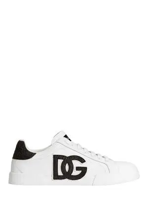 Dolce & Gabbana Portofino Light Strobel Sneaker - Black