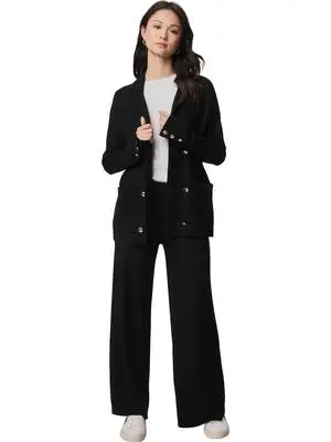 Splendid Hannah Wide-leg Sweater Pant - Pale Oak Heather