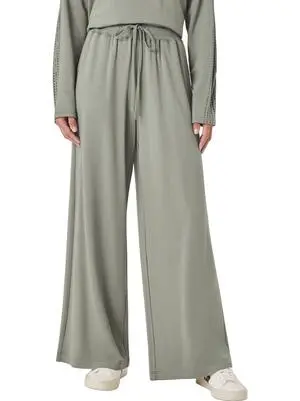 Splendid Supersoft Jada Wide Leg Sweatpant - Light Fawn