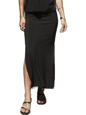 Splendid Sunsoft Upf 50+ Midi Skirt - Black