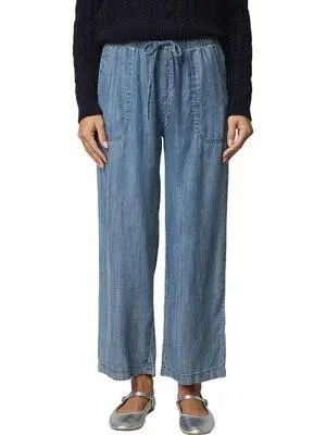 Splendid Angie Pant Wide Leg Lyocell Trousers - Indigo