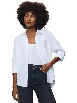 Splendid Reese Button Down Shirt - White