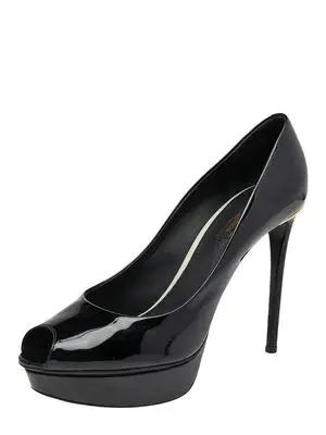 LOUIS VUITTON Eyeline Peep-toe Pumps - Black