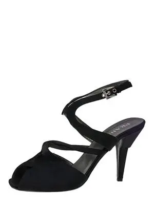 Prada Strappy Slingback Sandals - Black