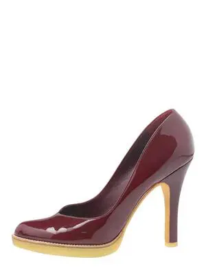 Gucci Patent Leather Round-toe Pumps - Red