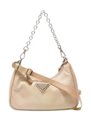 Prada Chain-link Shoulder Bag - Neutrals