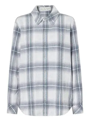 GOD’S TRUE CASHMERE God's True Cashmere Cloud Light Tartan Shirt - Blue