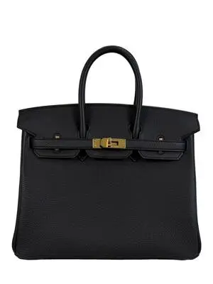 Hermès Birkin Togo Leather Handbag With Gold Hardware - Black