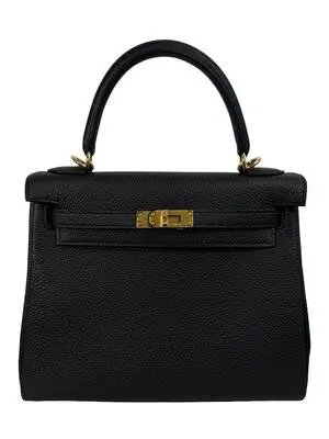 HERMÈS Hermès Kelly 25 Togo Leather Handbag