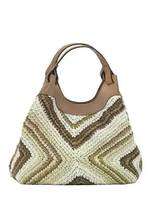GIANNI CHIARINI Dua Woven Tote Bag - Neutrals