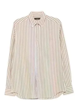 GLANSHIRT Striped-pattern Button-down Shirt - Neutrals