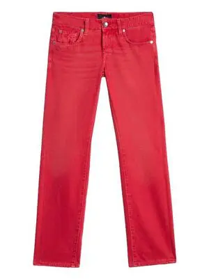 7 FOR ALL MANKIND Low Cigarette Jeans In Comfort Flame