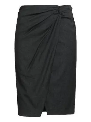 Pinko Midi Pencil Skirt In Wool Blend - Grey