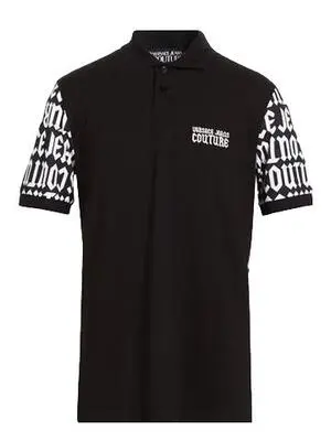 Versace Polo Shirt Size Cotton - Black