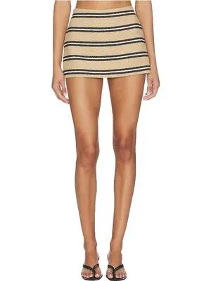 Alice + Olivia Mace Mini Skort - Beach Day Stripe