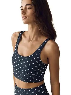 Beach Riot Leah Top - Blue Pattern