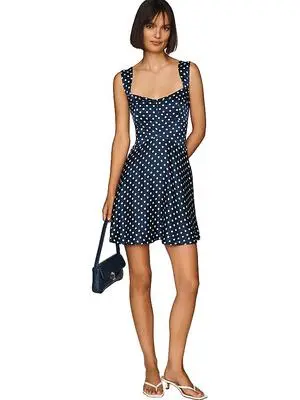 Maeve Jocelyn Sleeveless Slip Mini Dress - Blue Dot