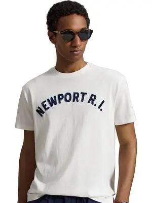 Ralph Lauren Classic Fit Jersey Graphic T-shirt - White