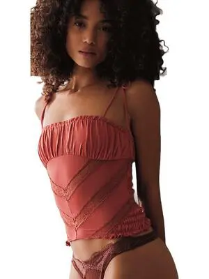 Free People All Yours Cami - Orange Tea