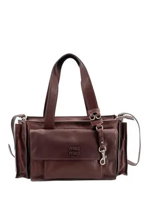 Miu Miu Utilitaire Leather Bag - Brown