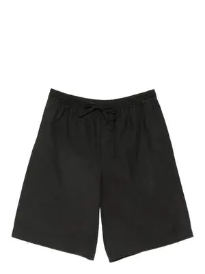 DUNST Drawstring Waist Shorts - Black