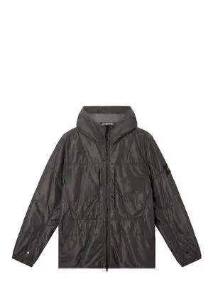 Stone Island Double-sided Quilted Hooded Jacket - Charcoal-grey