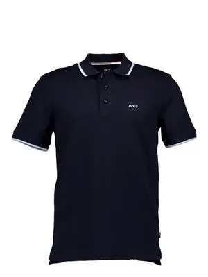 Hugo Boss Logo Detailed Polo Shirt - Black