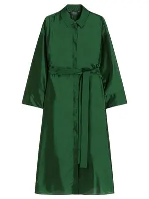 Max Mara Max Mara Anna Long-Sleeved Dress Green