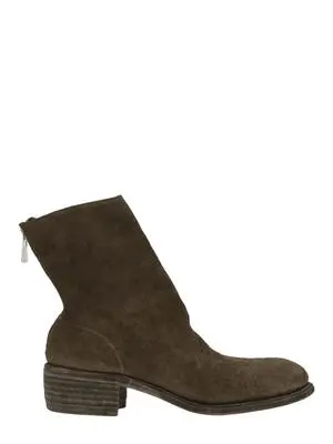 Guidi Zippered Ankle Boots - Brown