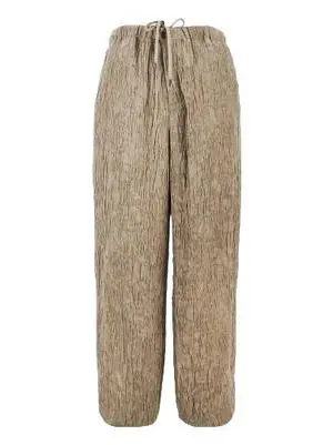 Emporio Armani Drawstring Waist Casual Pants - Nude