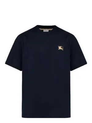 Burberry Ekd Embroidered Crewneck T-shirt - Navy
