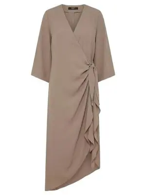 Seventy V-neck Asymmetrical Dress - Nude