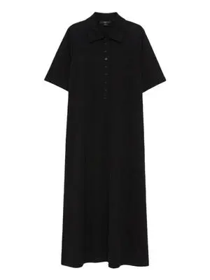 Seventy Short Sleeve Shirt Dress - Black