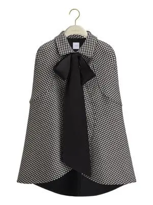 Dior Cape With Tied Neckline - Black