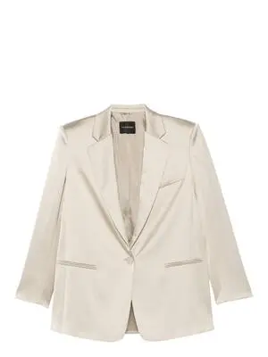 Andamane Single-breasted Blazer - Ivory