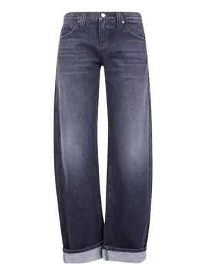 Khaite Wide-leg Jeans - Black